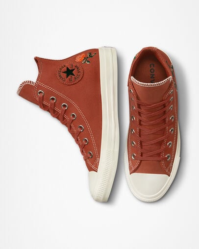 Chuck Taylor All Star Embroidered Roses Women's High Top Shoe. Converse.com