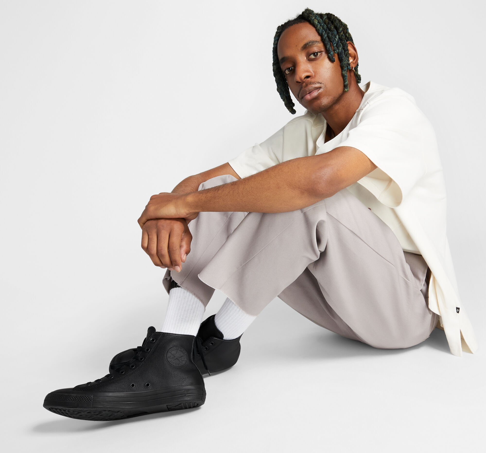 Chuck Taylor All Star Leather Unisex High Top Shoe. Converse.com