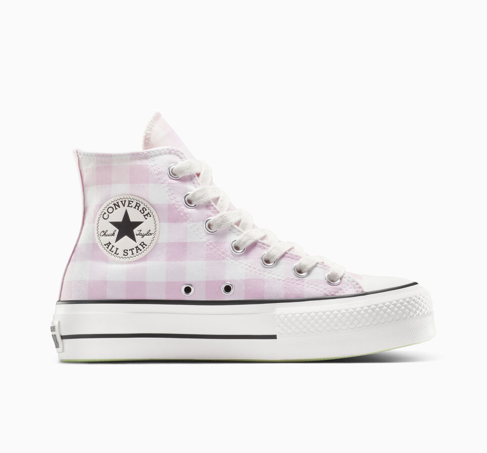 Chuck Taylor All Star Lift Platform Gingham Women's High Top Shoe ...