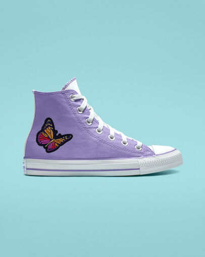 Purple Converse Shoes: Low & High Top. Converse