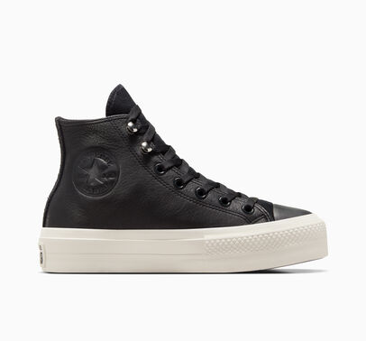 Chuck Taylor All Star Lift Platform Water Repellent Leather Women's ...