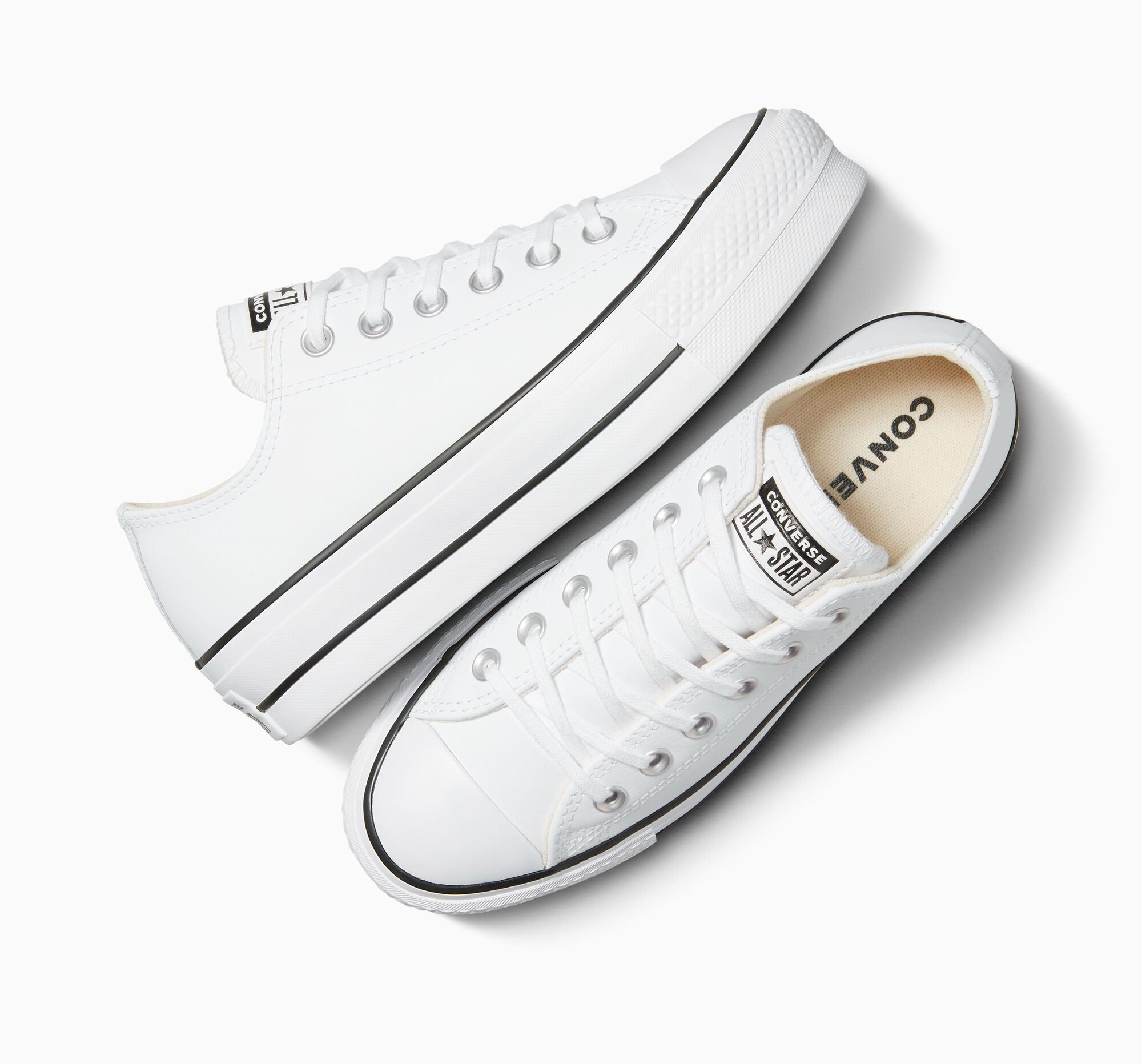Chuck Taylor All Star Lift Platform Leather Women's Low Top Shoe ...