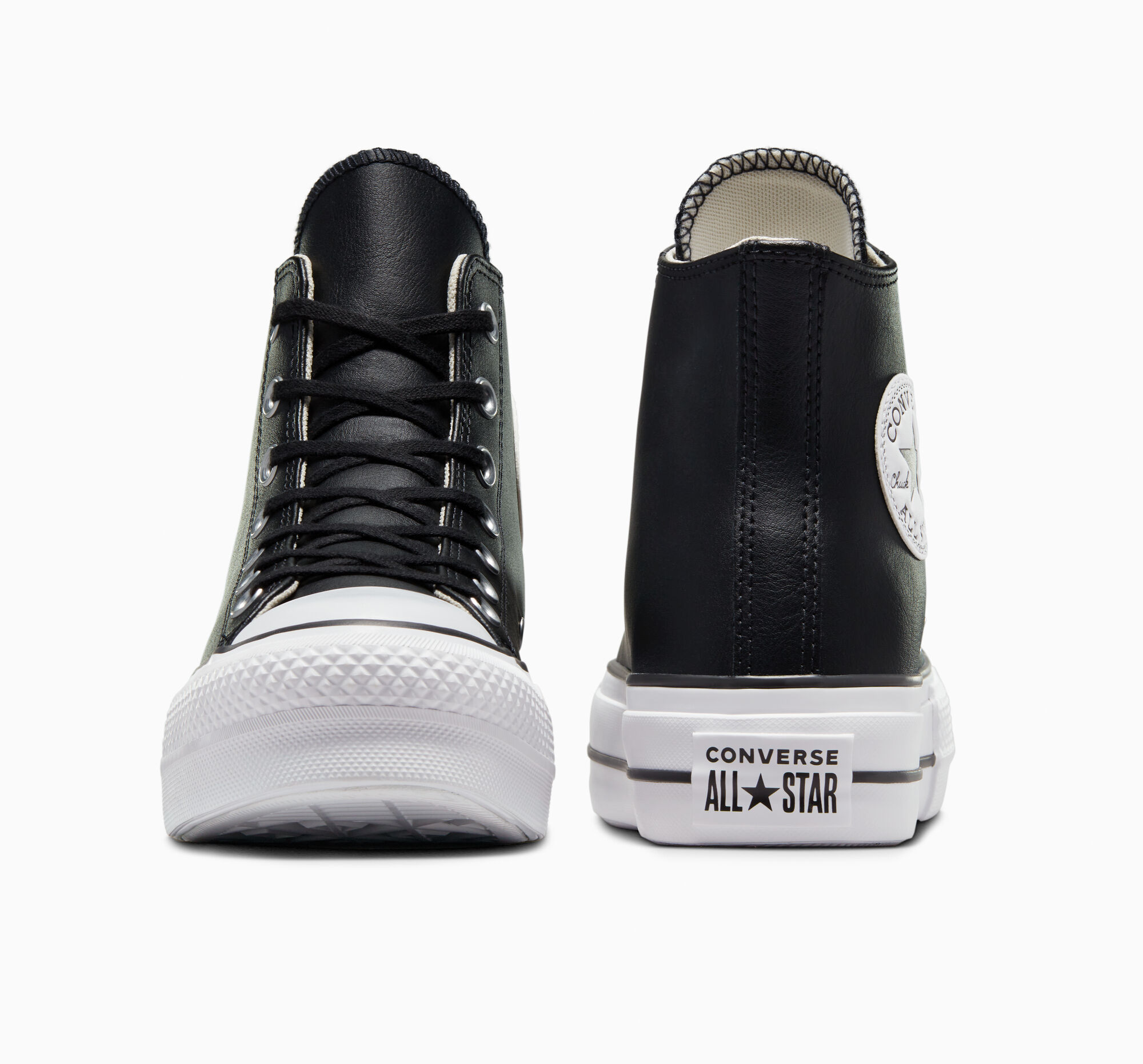 Chuck Taylor All Star Lift Platform Leather Women's High Top Shoe ...