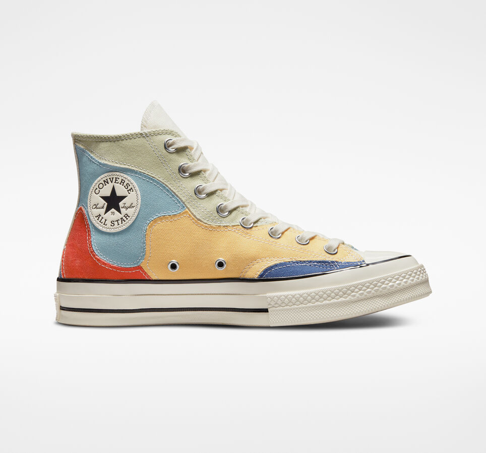 Chuck 70 Crafted Patchwork Unisex High Top Shoe. Converse.com