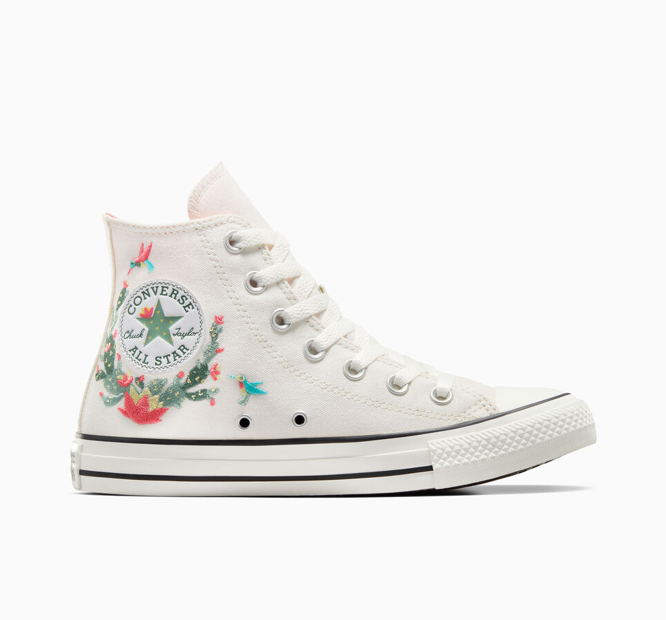 Chuck Taylor All Star Succulent Embroidery Unisex High Top Shoe ...