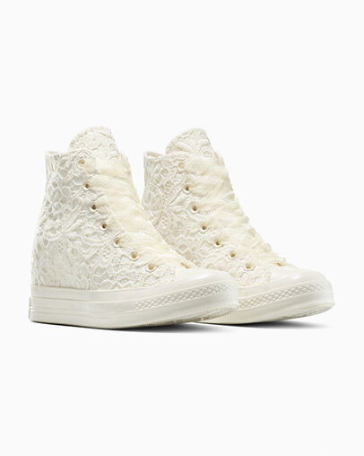 Chuck 70 Wedge Platform Crocheted Satin Women's High Top Shoe. Converse.com