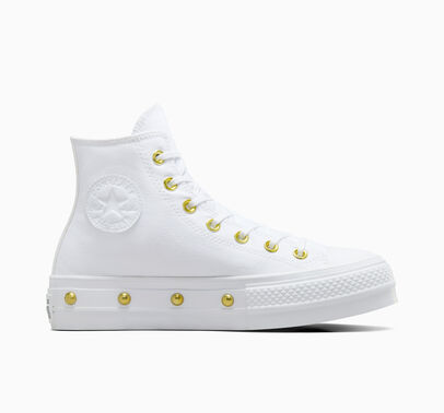 Chuck Taylor All Star Lift Platform Star Studded Women's High Top Shoe ...