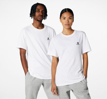 Converse Go-To Embroidered Star Chevron Standard-Fit T-Shirt Unisex T ...