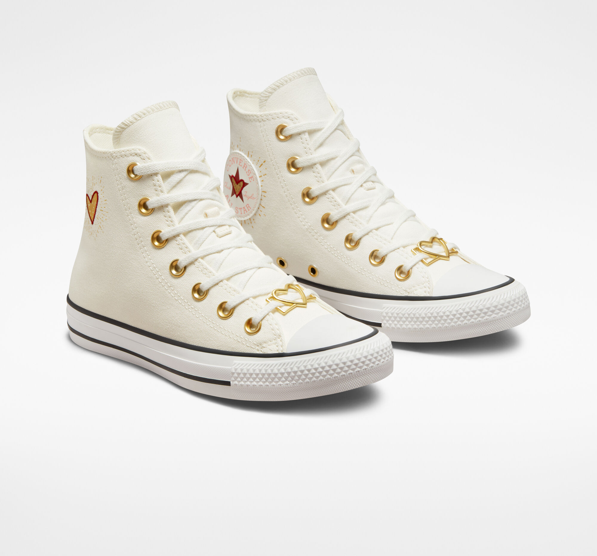 Chuck Taylor All Star Hearts Women's High Top Shoe. Converse.com