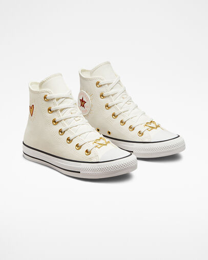 Chuck Taylor All Star Hearts Women's High Top Shoe. Converse.com
