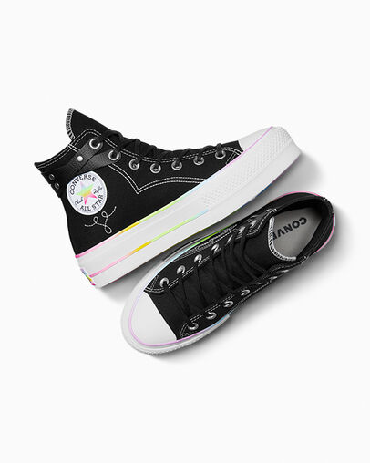 Black High Tops, Low Tops, and Platform Shoes. Converse.com