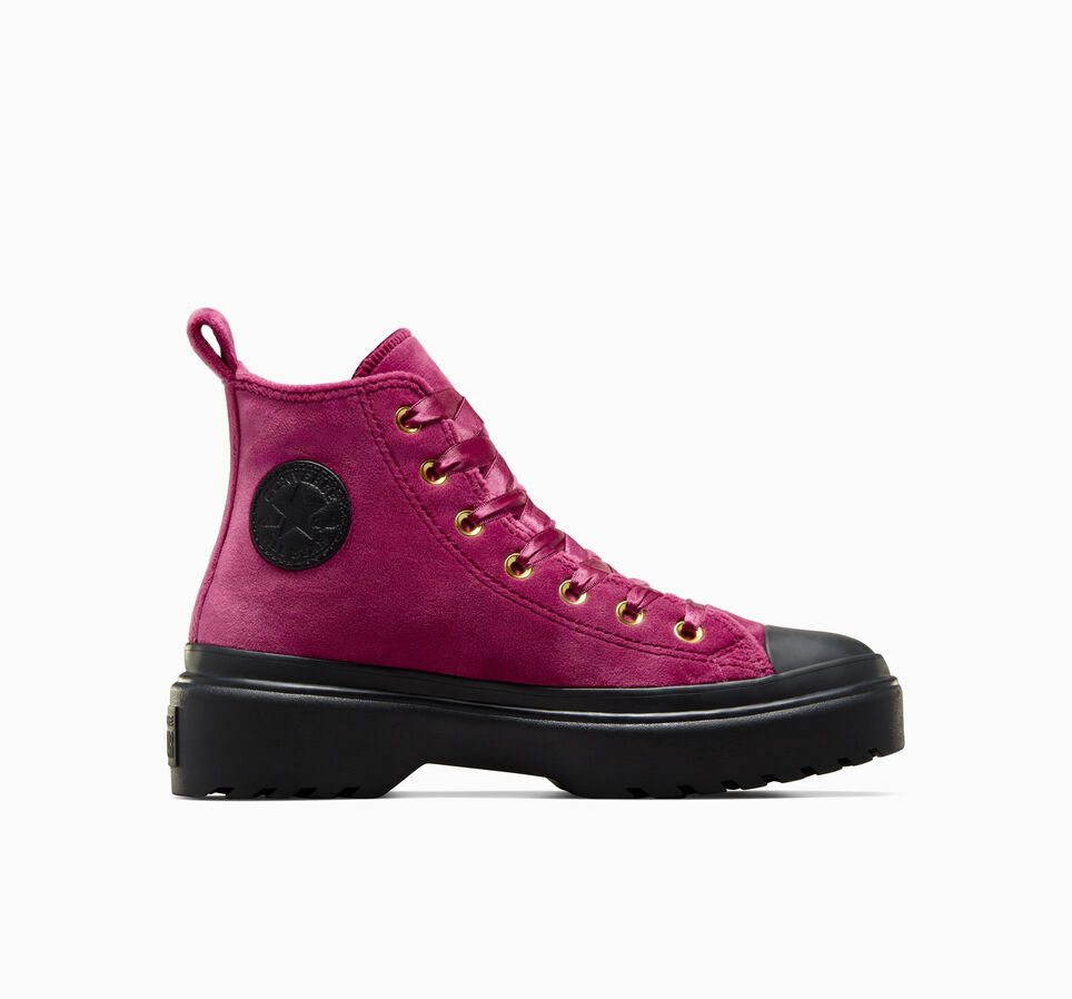 Chuck Taylor All Star Lugged Lift Platform Velvet Big Kids High Top ...