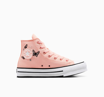Chuck Taylor All Star EVA Lift Butterflies Big Kids High Top Shoe ...