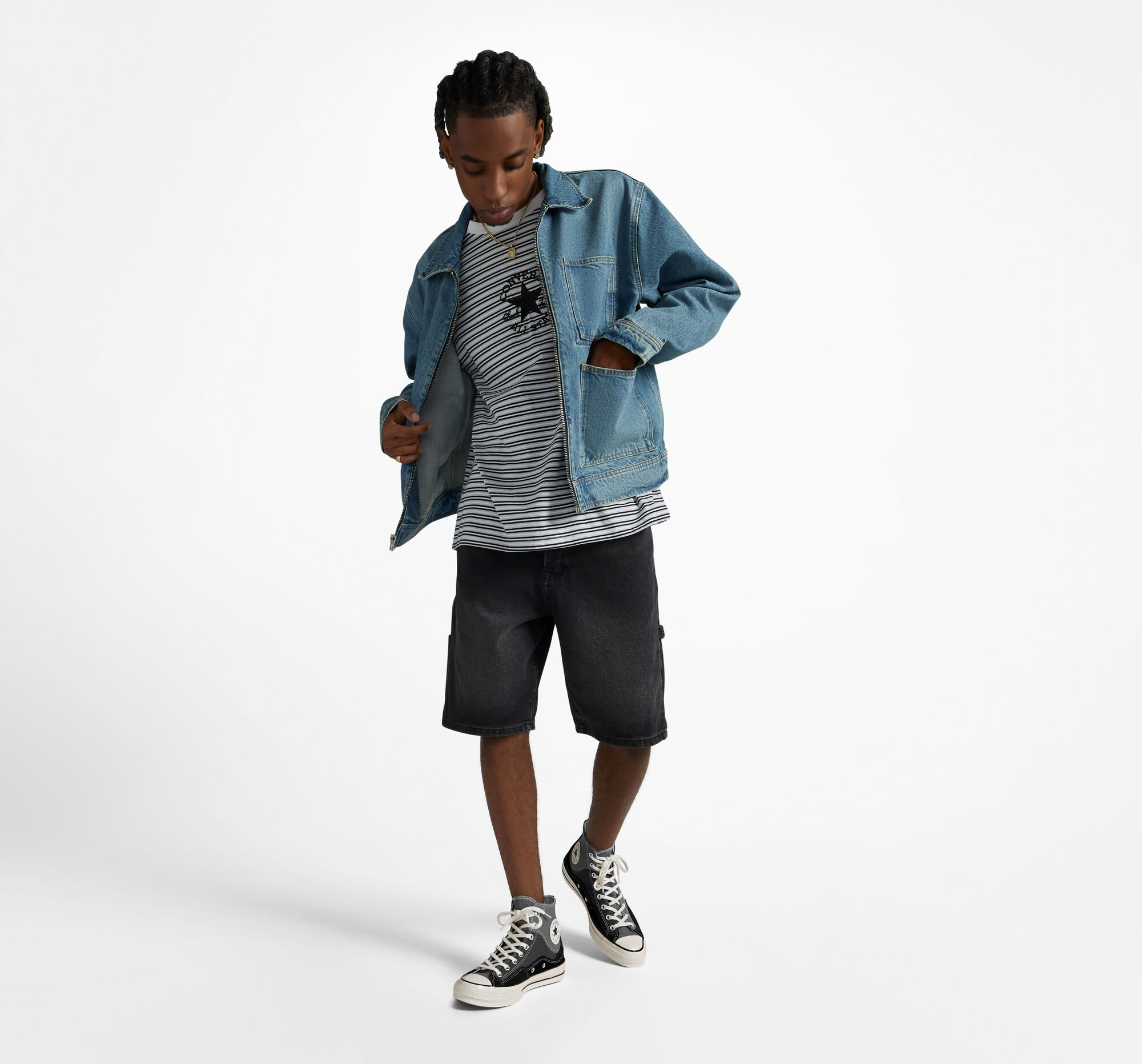 Chuck 70 Crafted Patchwork Unisex High Top Shoe. Converse.com