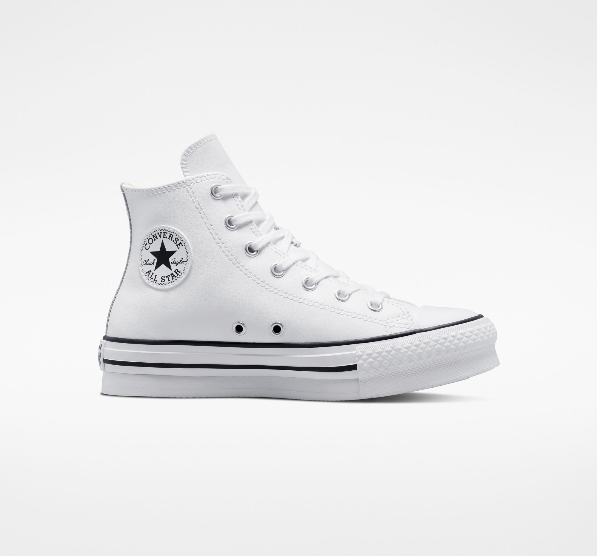 Chuck Taylor All Star Lift Platform Leather Big Kids High Top Shoe ...