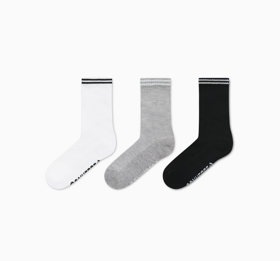 3-Pack Varsity Stripe Mesh Half-Crew Socks Women's Socks. Converse.com