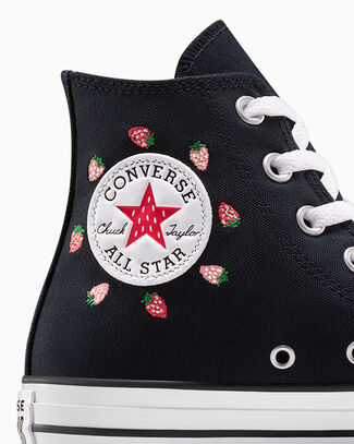 Chuck Taylor All Star Lift Platform Embroidered Strawberries Women's ...