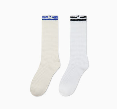 2-Pack Waffle Knit Varsity Crew Socks Women's Socks. Converse.com
