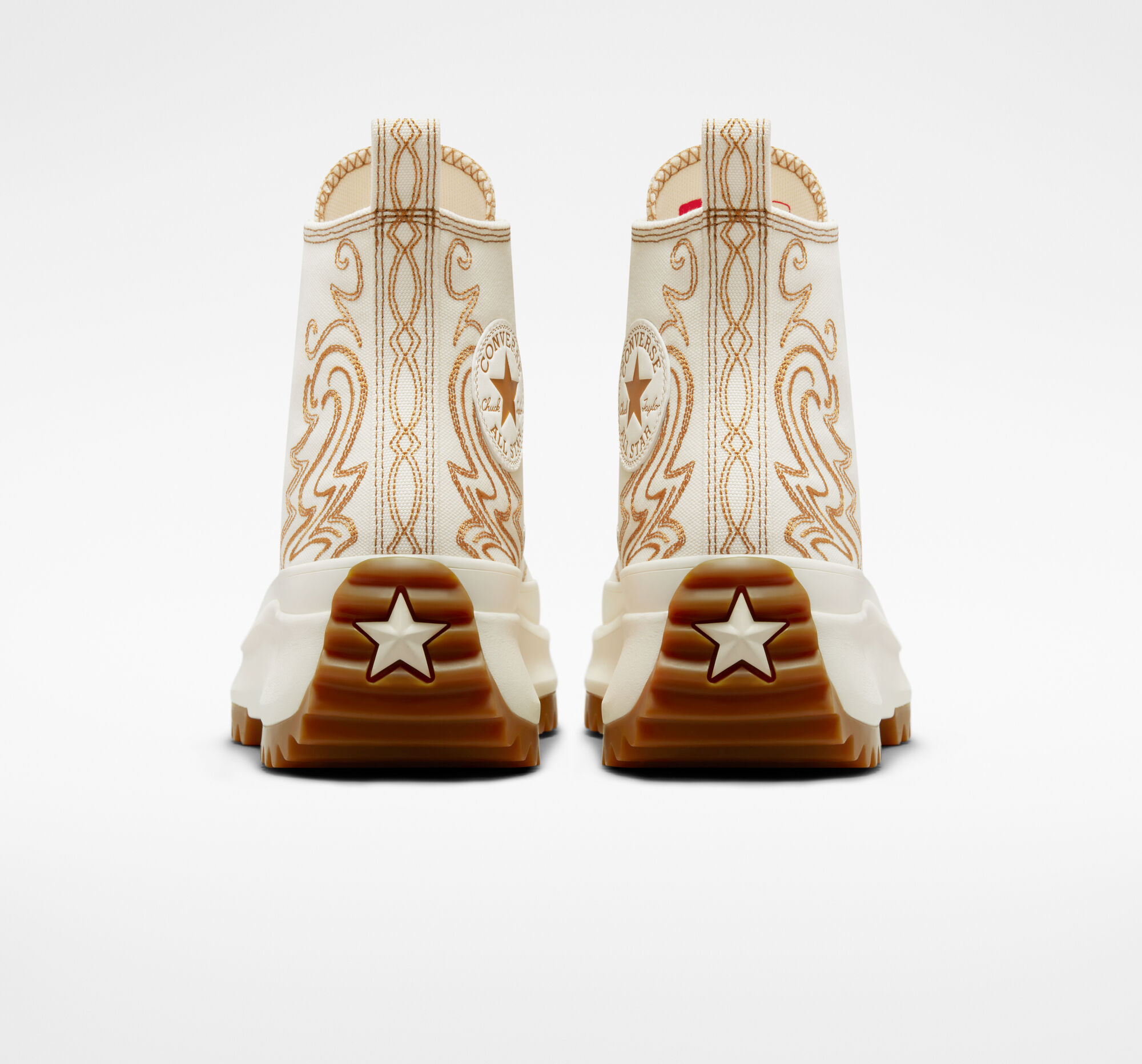 Run Star Hike Platform Western Embroidery Women's High Top Shoe ...