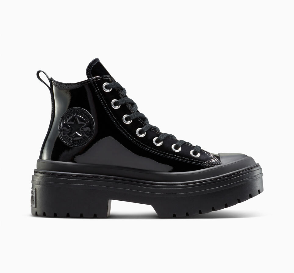 Chuck Taylor All Star Lugged Heel Platform Patent Leather Women's High ...