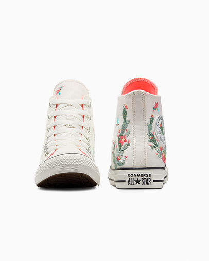 Chuck Taylor All Star Succulent Embroidery Unisex High Top Shoe ...