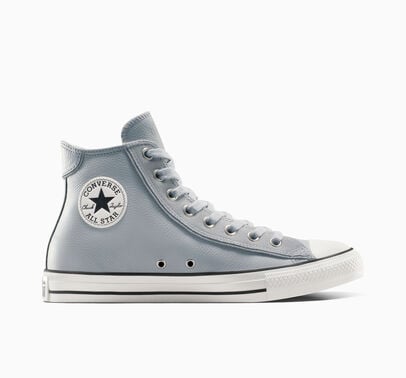 Chuck Taylor All Star Leather & Suede (Wide Width) Unisex High Top Shoe ...