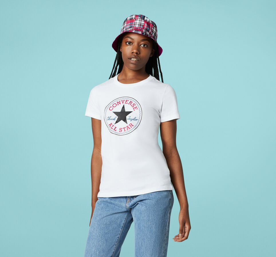 Chuck Taylor Patch Nova Crew Neck Short Sleeve T-Shirt Women's T-Shirt ...