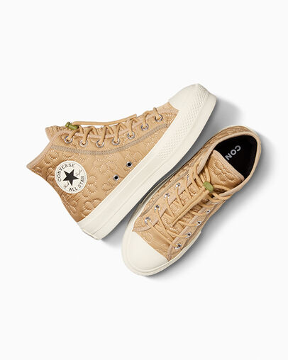 Chuck Taylor All Star Lift Platform Quilted Women's High Top Shoe ...