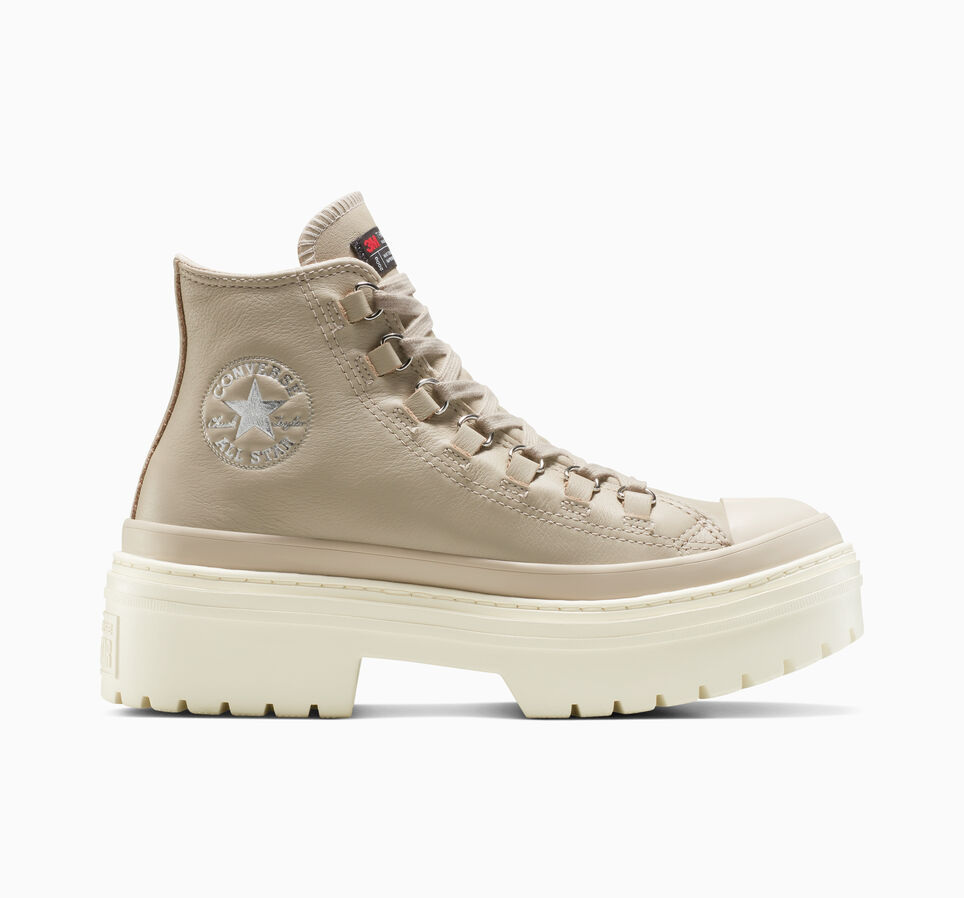 Chuck Taylor All Star Lugged Heel Platform Waterproof Leather Women's ...