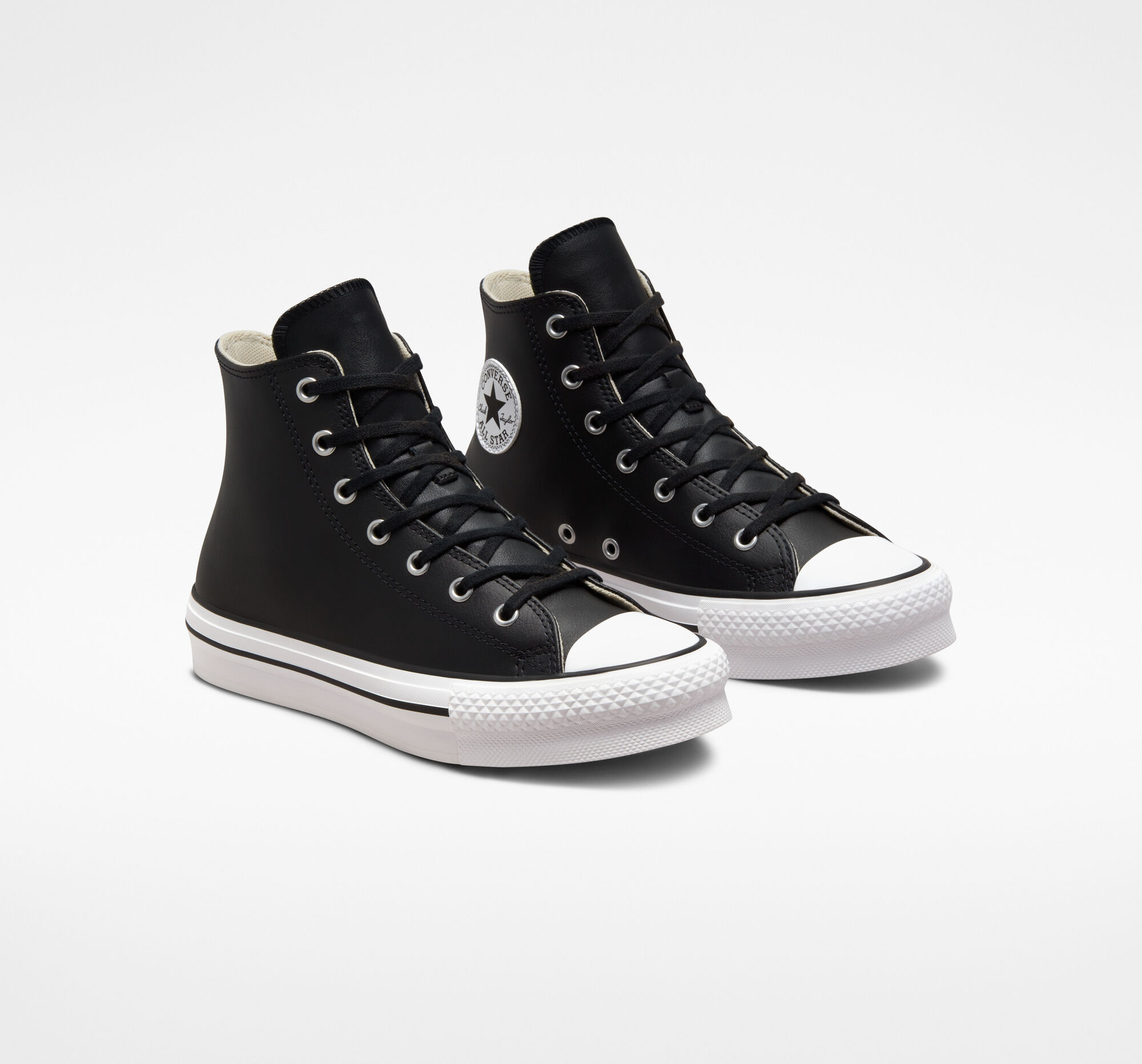 Chuck Taylor All Star Lift Platform Leather Big Kids High Top Shoe ...
