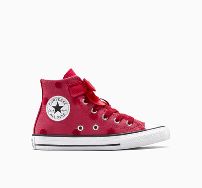 Chuck Taylor All Star Polka Dots & Bow Easy On Little Kids High Top ...