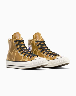 Chuck 70 Glow-In-The-Dark Leopard Print Unisex High Top Shoe. Converse.com