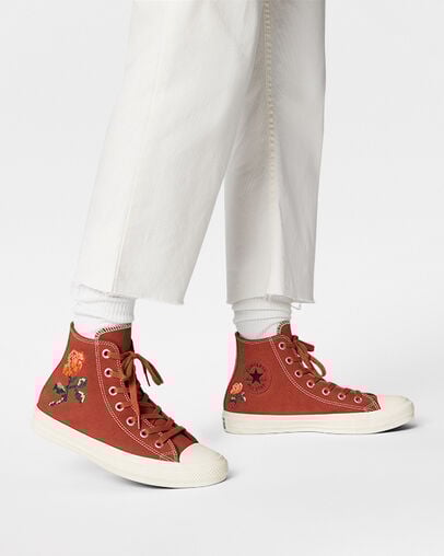 Chuck Taylor All Star Embroidered Roses Women's High Top Shoe. Converse.com
