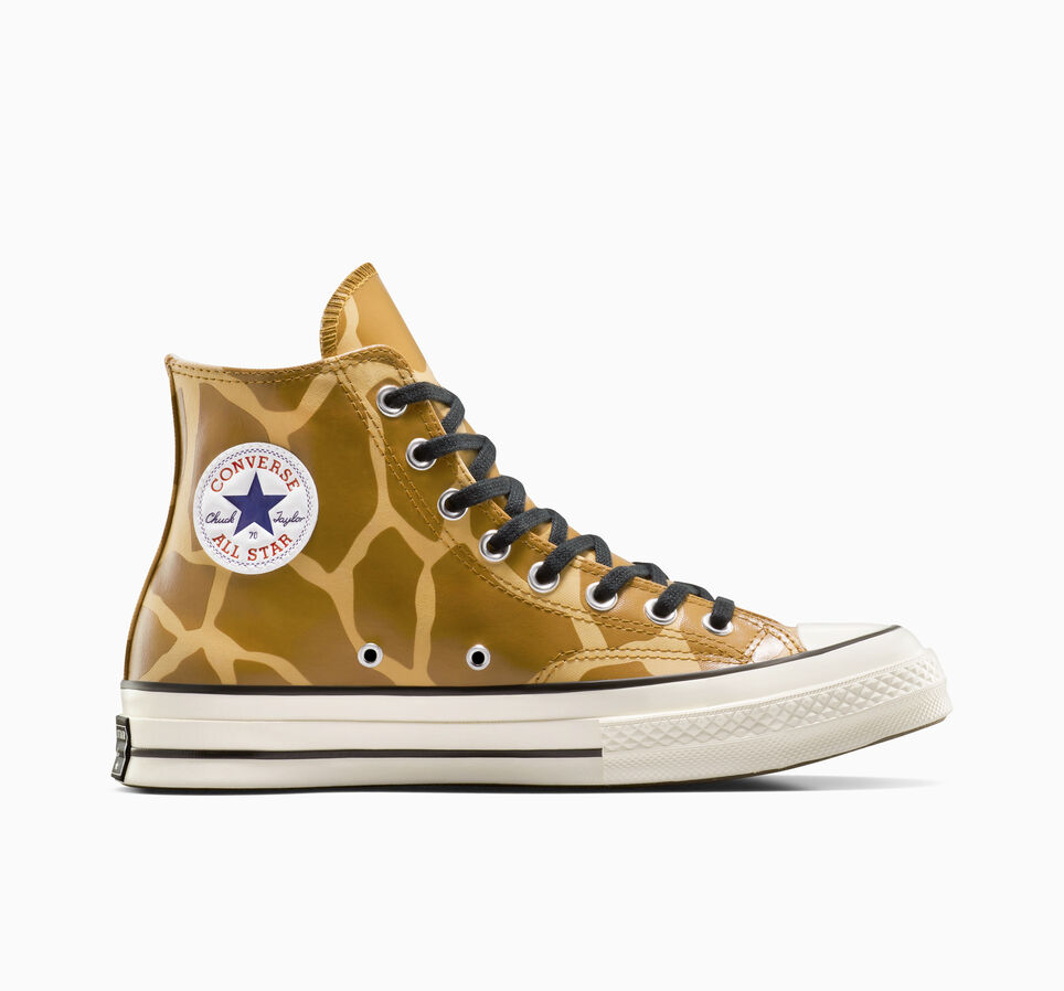 Chuck 70 Glow-In-The-Dark Giraffe Print Unisex High Top Shoe. Converse.com