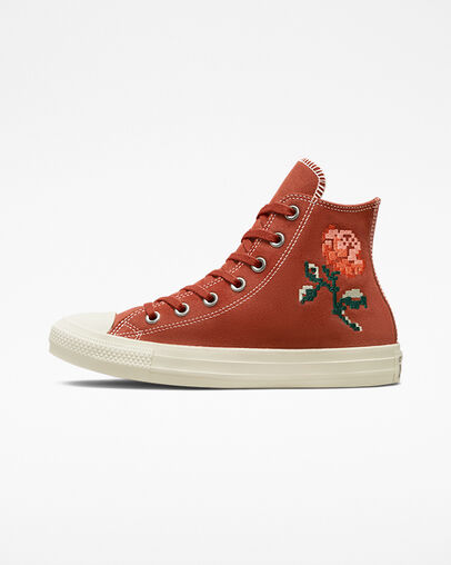 Chuck Taylor All Star Embroidered Roses Women's High Top Shoe. Converse.com