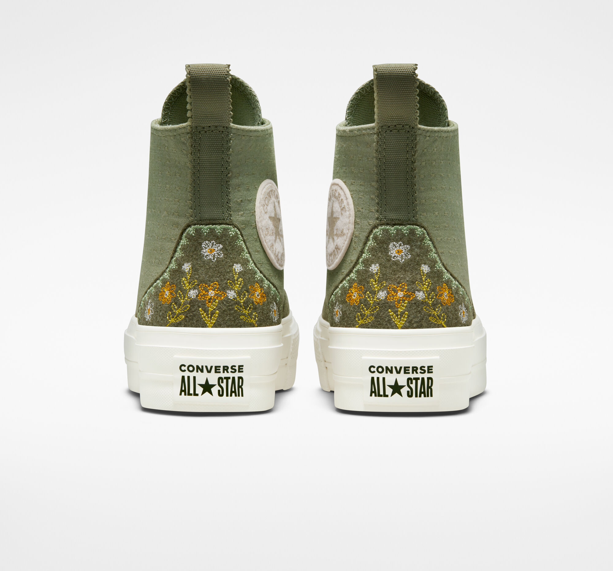 Chuck Taylor All Star Lift Platform Autumn Embroidery Women's High Top ...