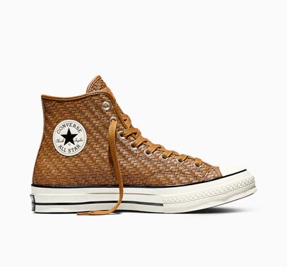 Chuck 70 Woven Leather Unisex High Top Shoe. Converse.com
