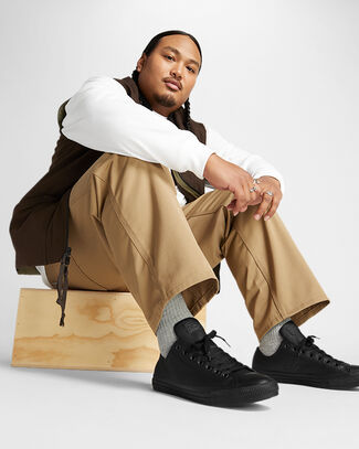 Chuck Taylor All Star Leather Unisex High Top Shoe. Converse.com