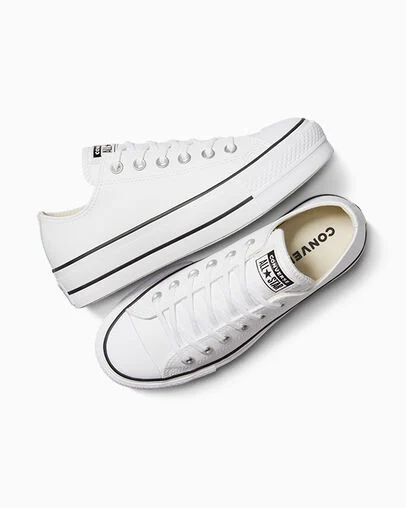 Chuck Taylor All Star Leather Platform Women's Low Top Shoe. Converse.com