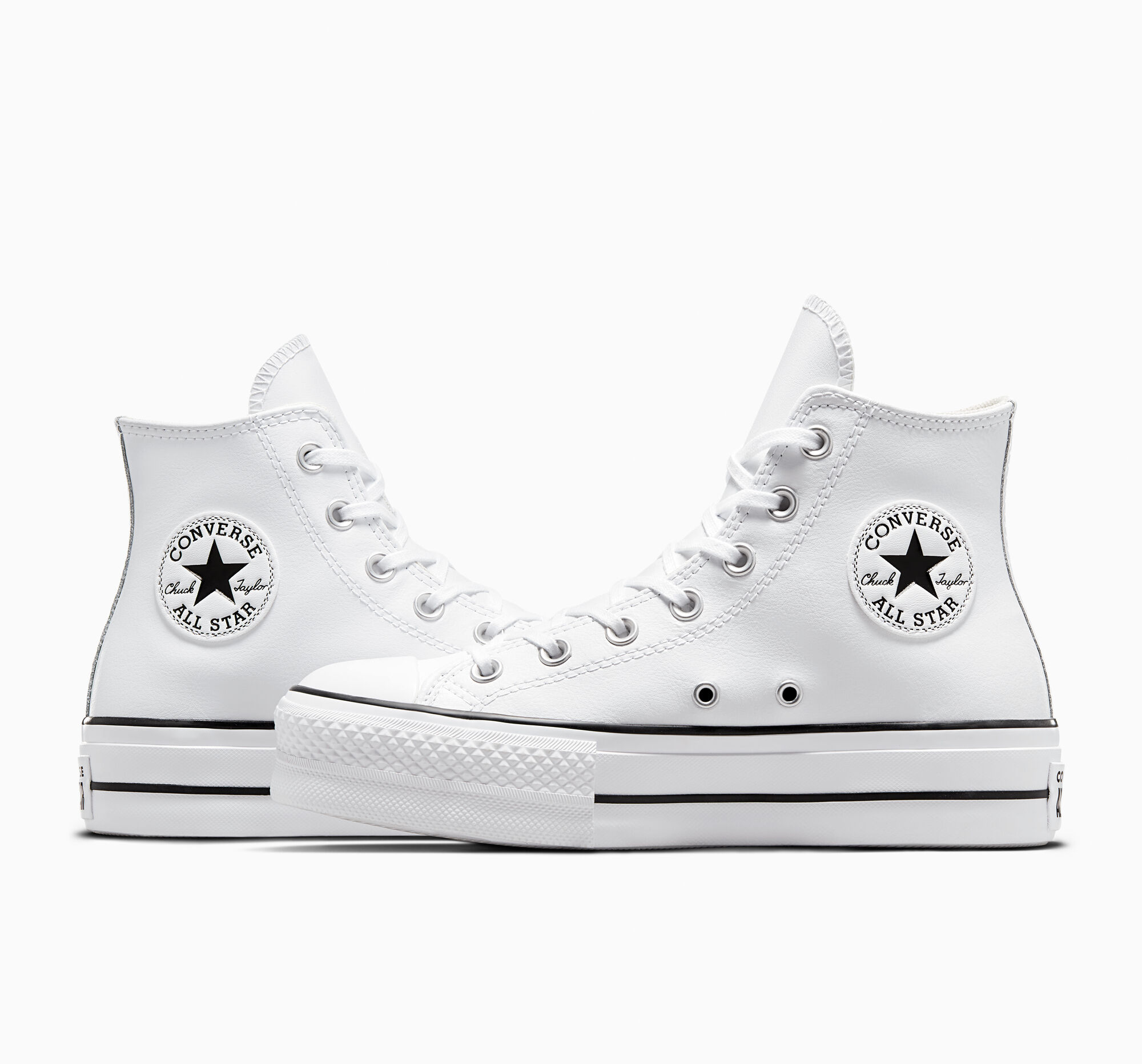 Chuck Taylor All Star Lift Platform Leather Women's High Top Shoe ...