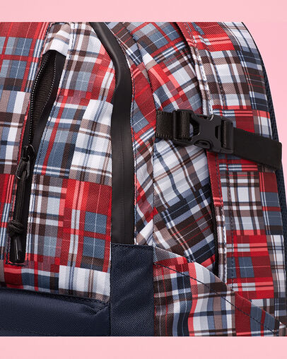 Patchwork Straight Edge Backpack