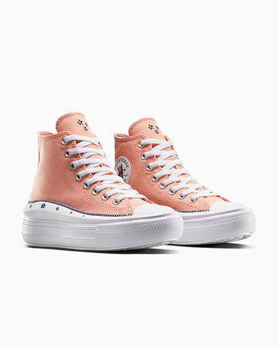 Chuck Taylor All Star Move Platform Petite Petals Women's High Top Shoe ...