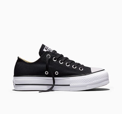 Chuck Taylor All Star Platform Black Low Top Women's Shoe