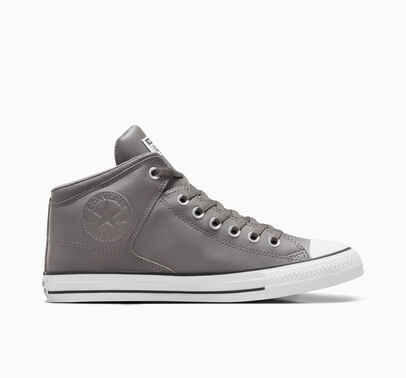 Chuck Taylor All Star High Street Faux-Leather Unisex Mid Shoe ...