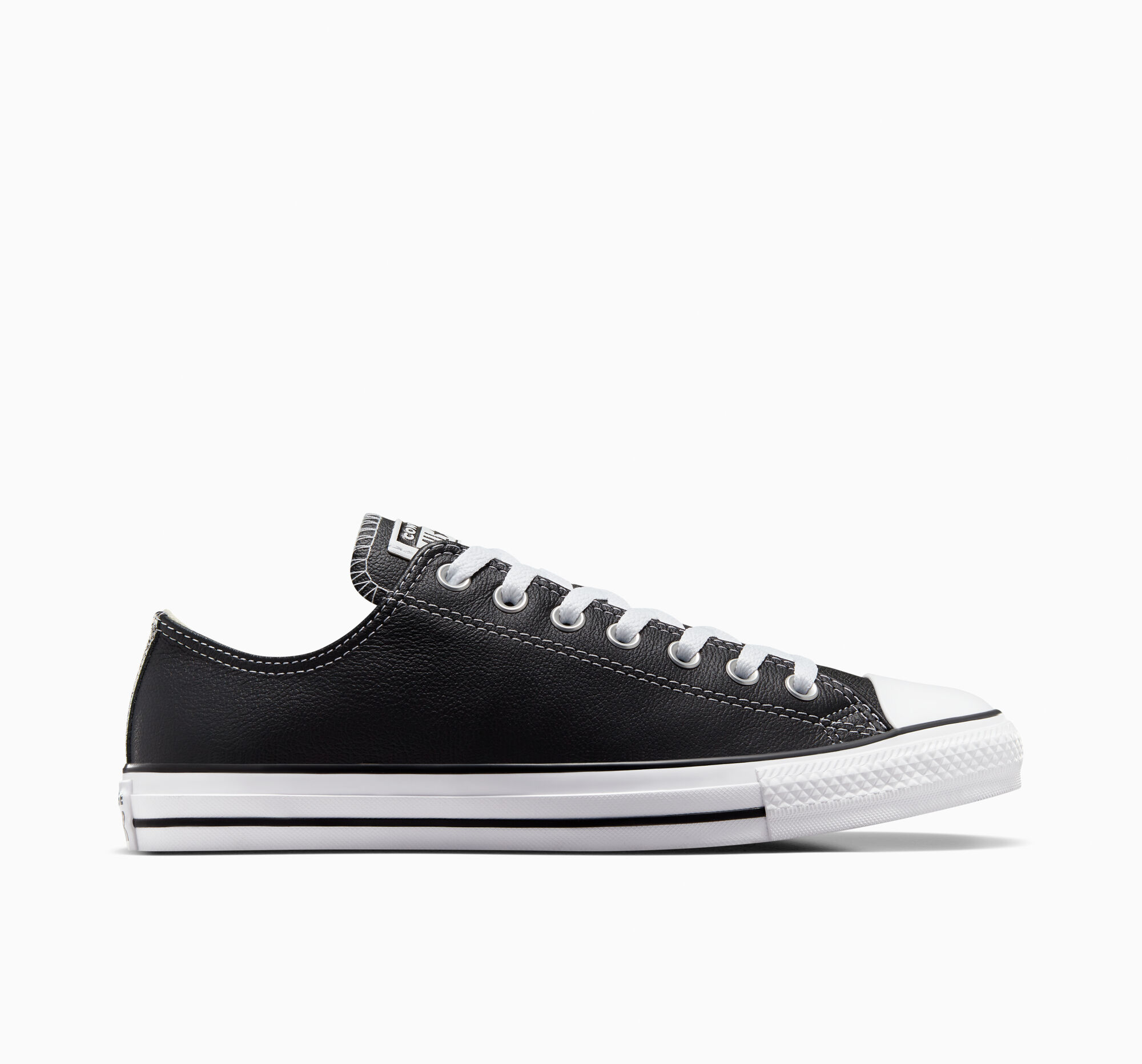Chuck Taylor All Star Leather Black High Top Shoe