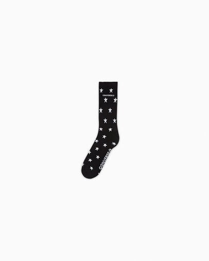 Star Graphic Embroidered Crew Socks