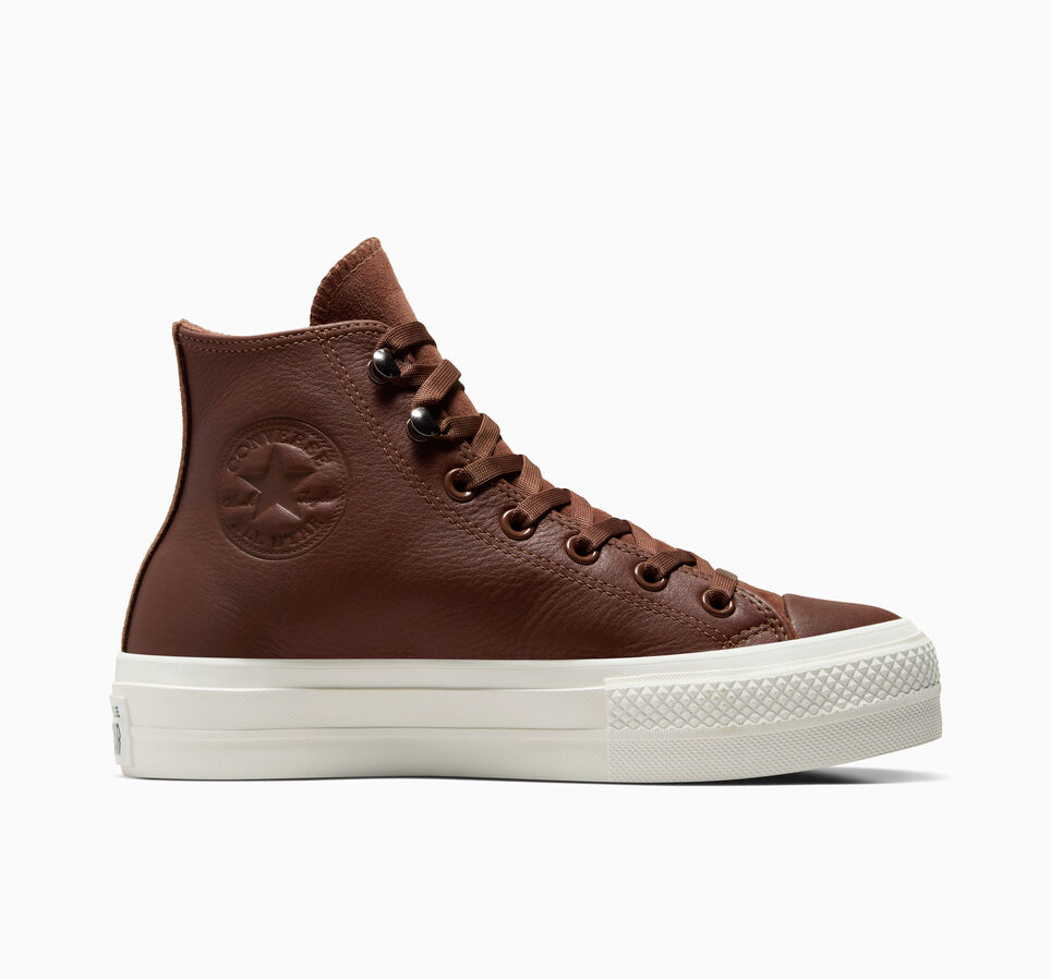 Chuck Taylor All Star Lift Platform Water Repellent Leather Women's ...