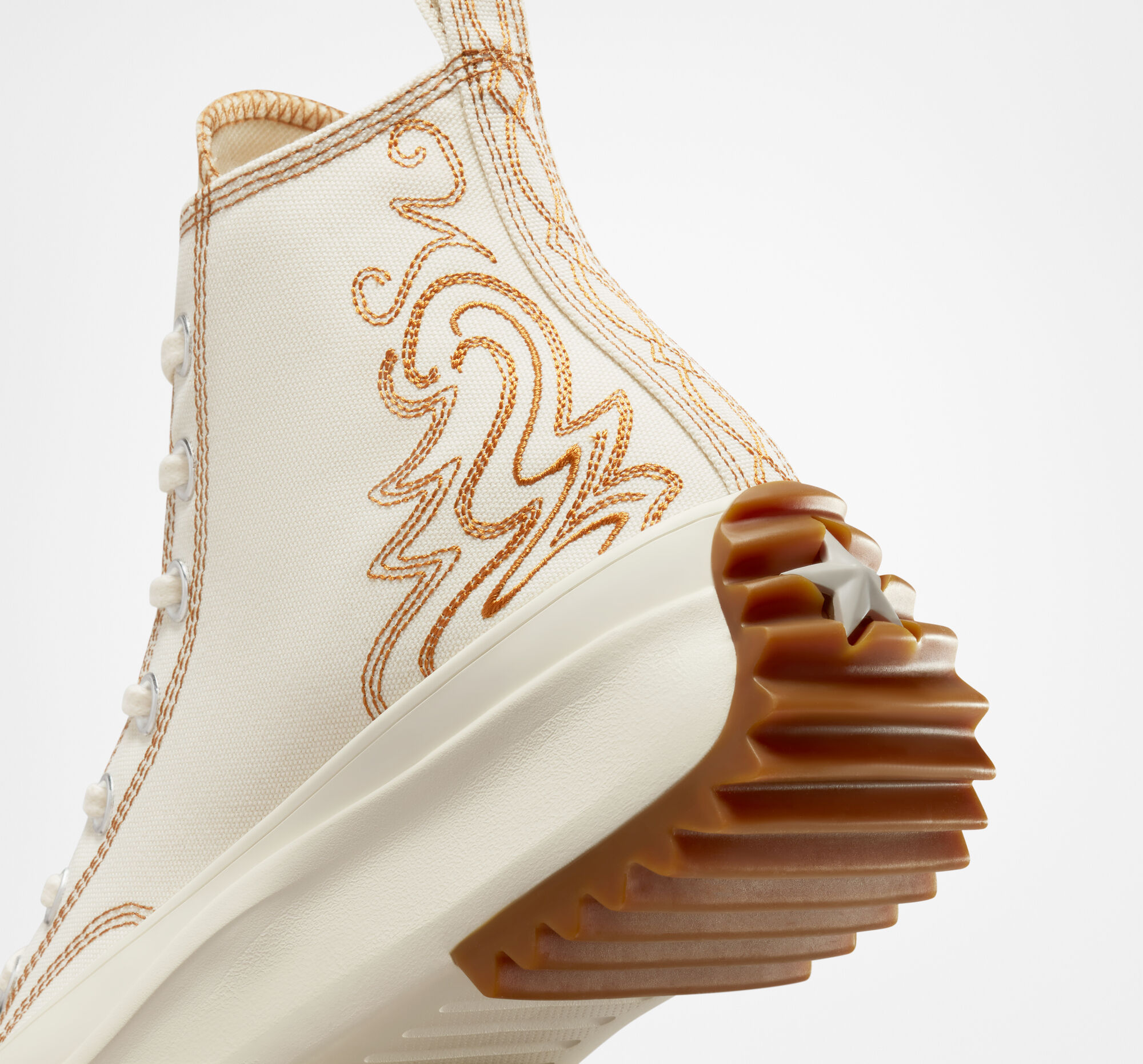 Run Star Hike Platform Western Embroidery Women's High Top Shoe ...