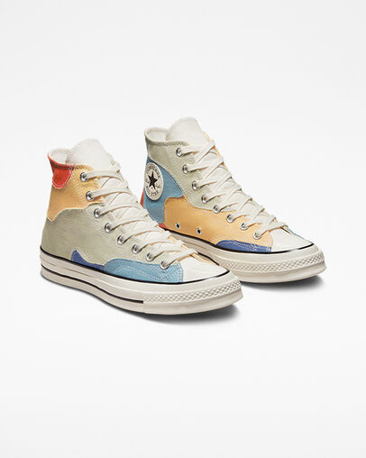 Chuck 70 Crafted Patchwork Unisex High Top Shoe. Converse.com