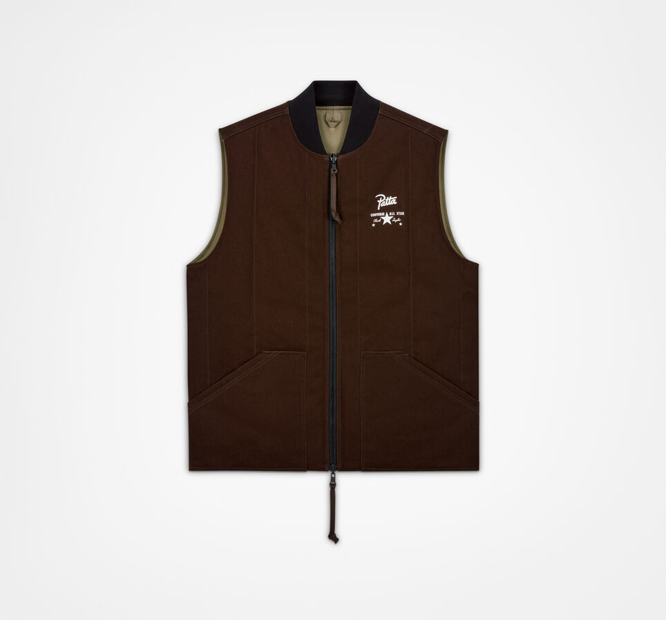 Converse x Patta Four-Leaf Clover Utility Reversible Padded Vest Unisex ...